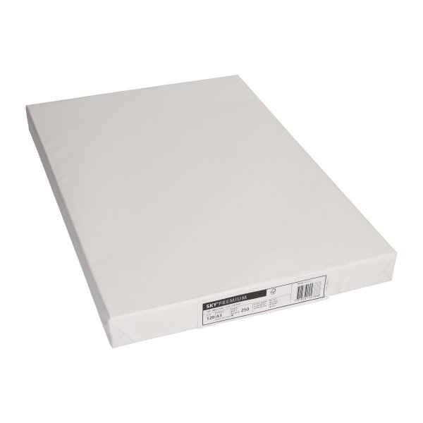 SKY Premium Papier A3 88233203 120g, weiss 250 Blatt | Kopierpapier.ch